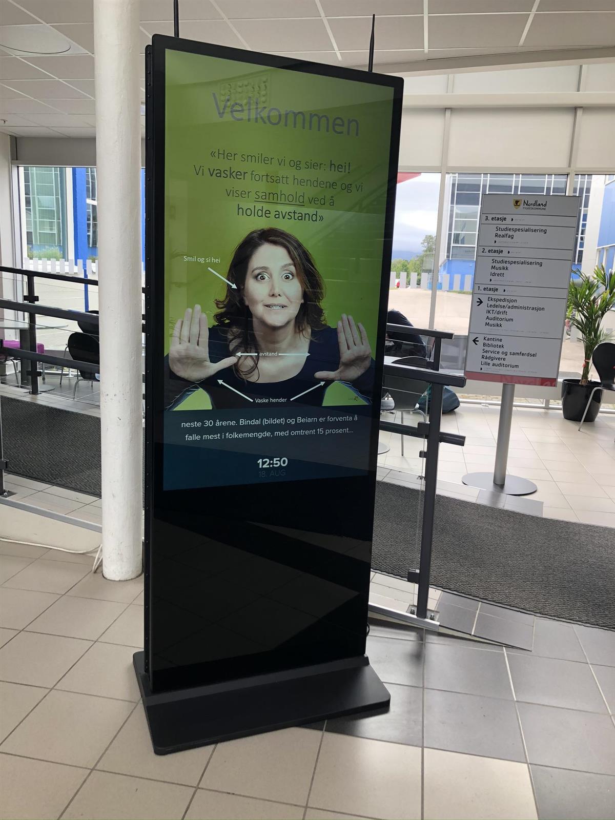 Infoskjermer - Sortland vgs